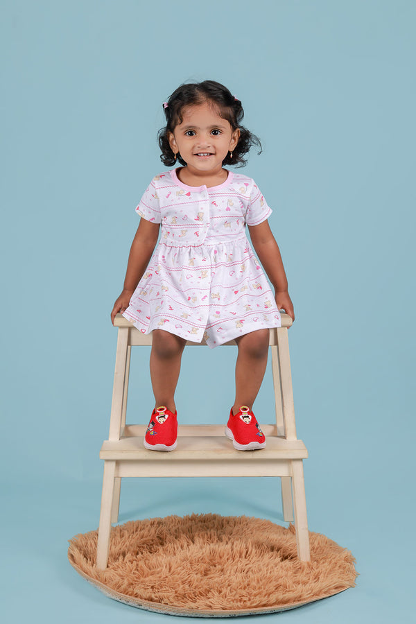 Half sleeve frock with panty – Magic Train