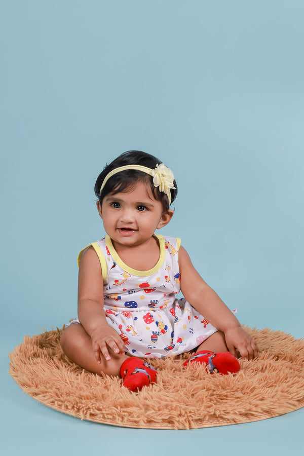 Sleeveless frock with panty – Magic Train